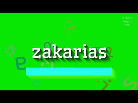 How to say "zakarias"! (High Quality Voices)