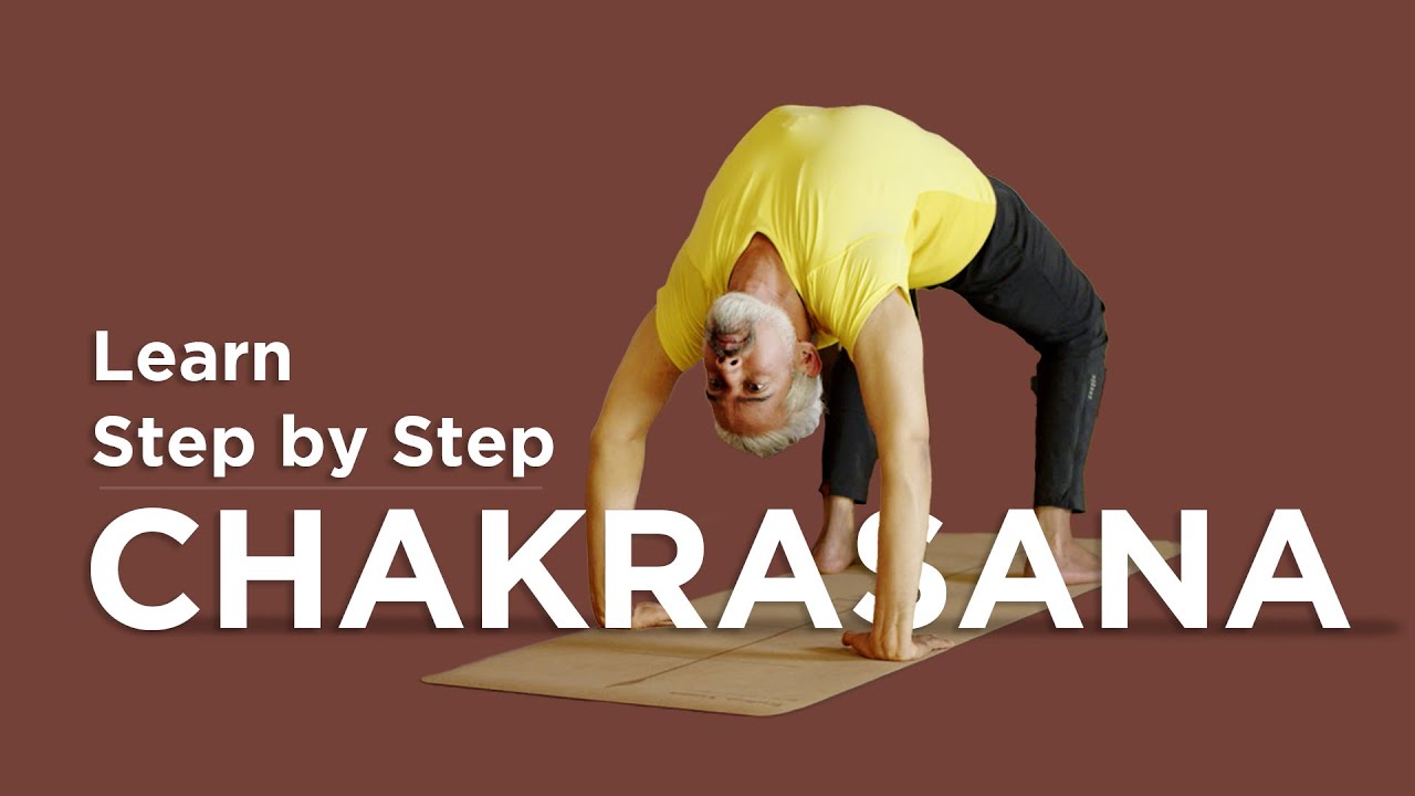 CHAKRASANA Tutorial l URDHVA DHANURASANA Steps  for Beginner l Benefits l How to do Wheel Pose