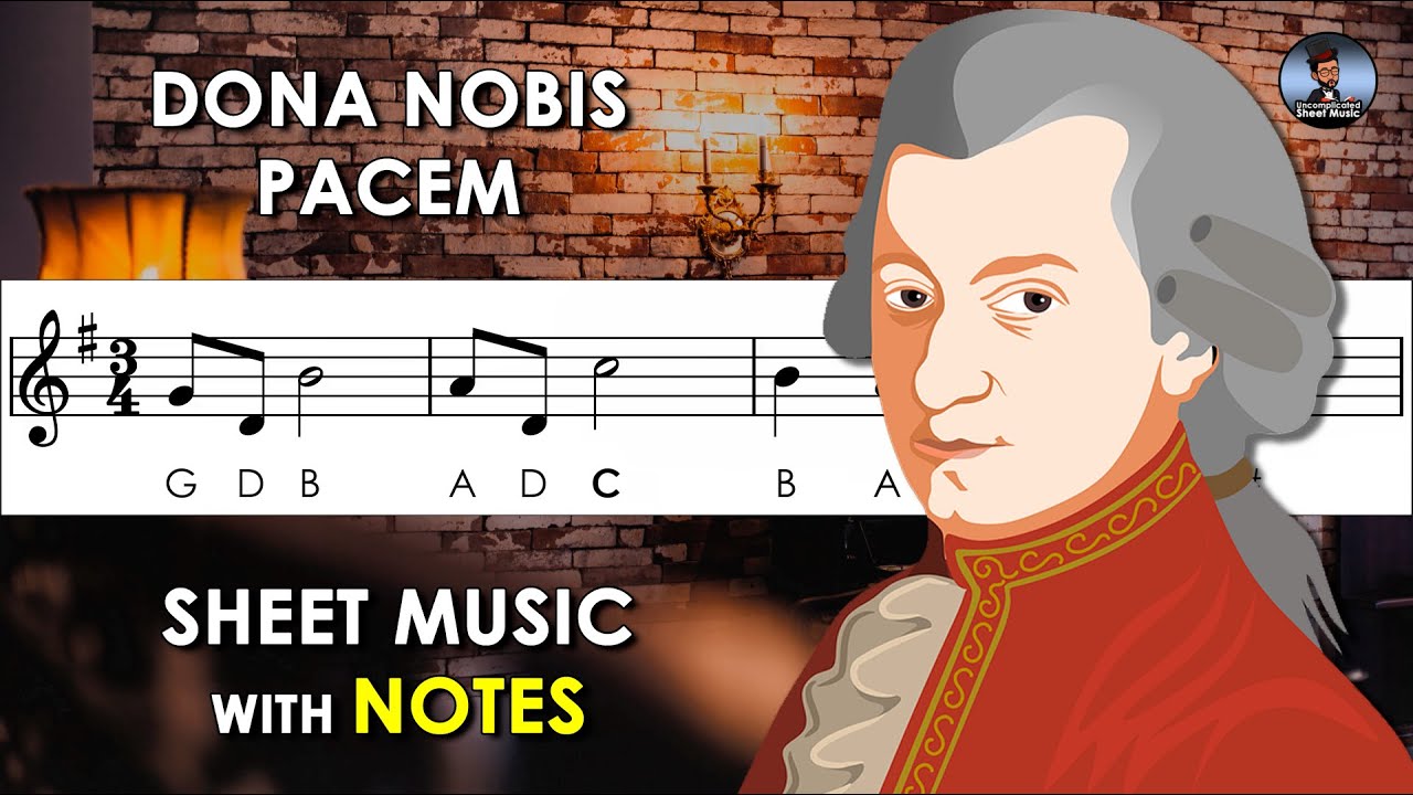 Dona Nobis Pacem | Sheet Music with Easy Notes Recorder, Violin Tutorial