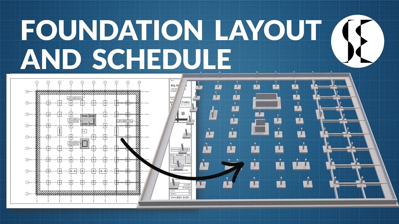 How to Read Building Foundation Drawings | Reinforcement Schedule
