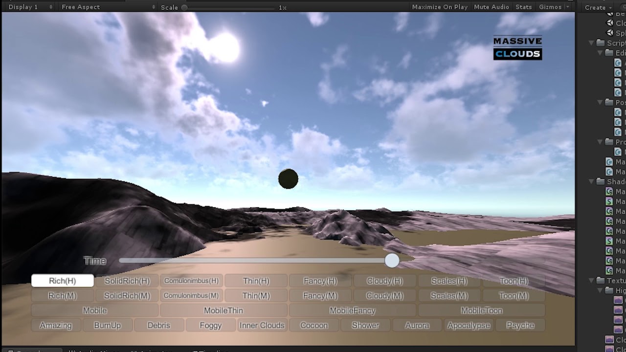 Screen Space Shadow of Clouds by Unity3d