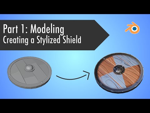 How to create a Stylized Shield in Blender 2.8 - Part 1: Modeling [Intermediate]
