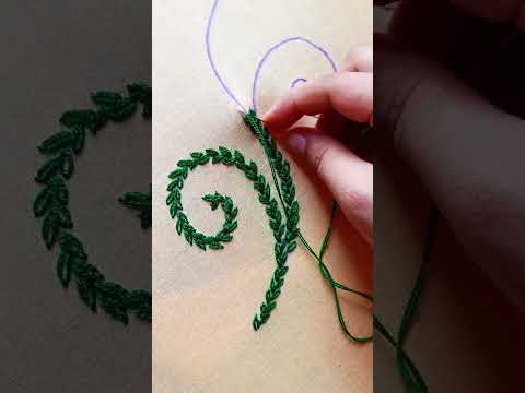 Easy embroidery designs ๐ #howtomakehandembroidery #embroiderypatterns #embroiderydesigns
