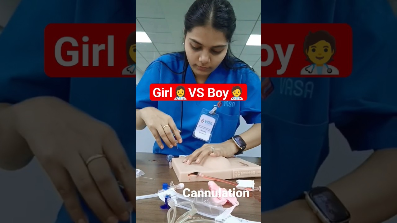 iv cannula procedure | medical student practice iv cannula | medical | funny video life #shorts