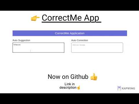 CorrectMe | Auto Suggestion | Auto Correction | Python | Transformer Bart Model | Flask