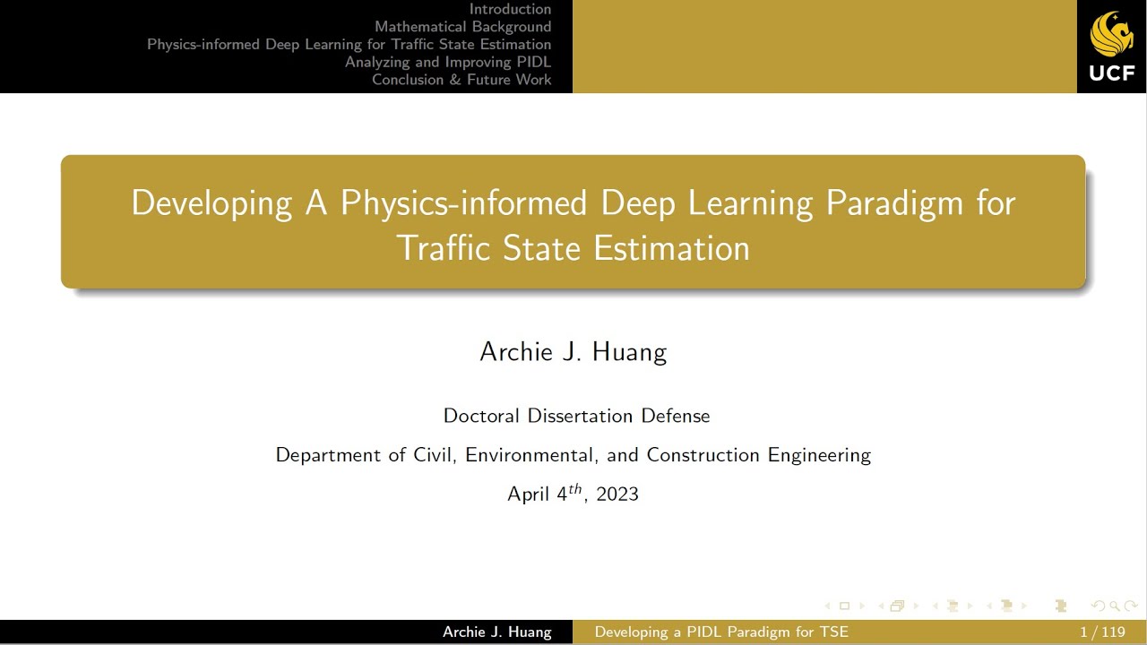 Developing A Physics-informed Deep Learning Paradigm for Traffic State Estimation - Part 1