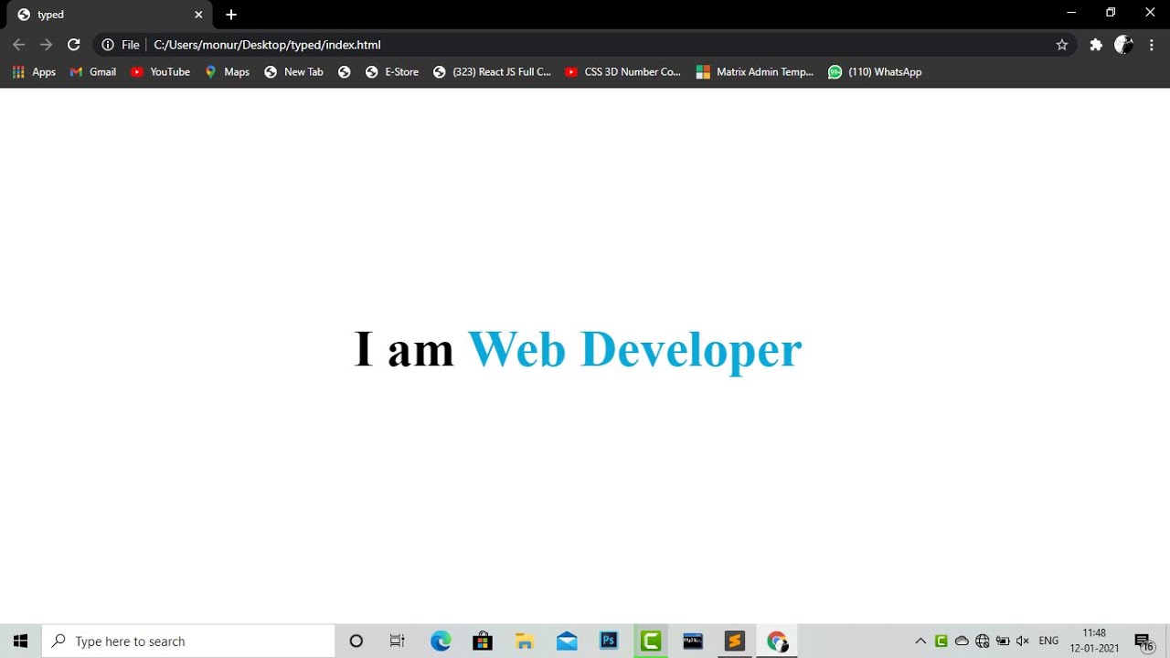 How to use Typed.js in HTML | JQuery Plugin Tutorial
