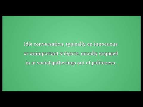 Small talk Meaning