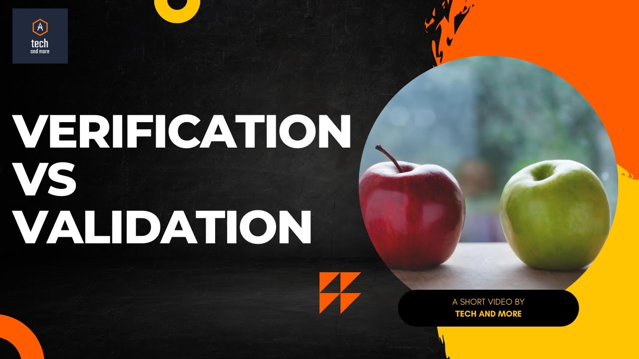 Verification vs Validation | Top Software Testing Interview questions #reachtechandmore #techandmore