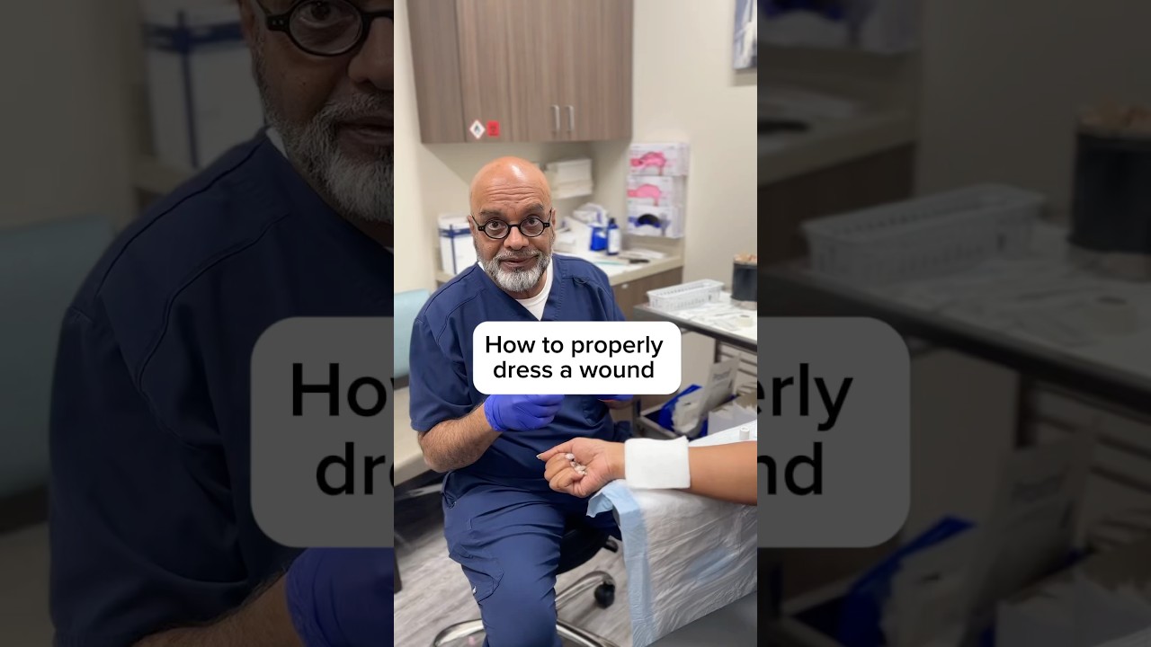 How to Properly Dress a Wound 🩸🩹With Wound Care Specialist Dr. Abdul Moosa