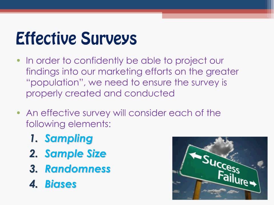 Marketing Research - Surveys - Part 1 - Ensuring Accuracy