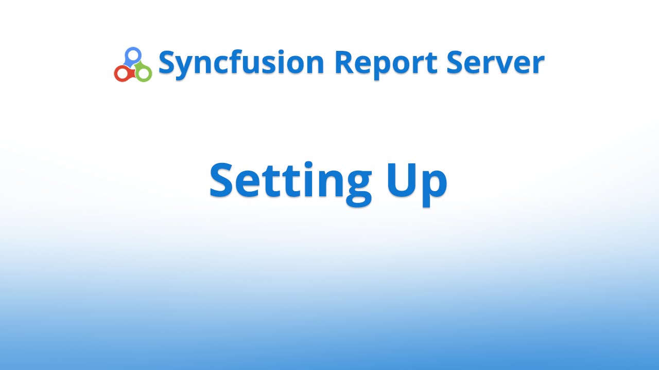 Getting Started with the Syncfusion Report Server