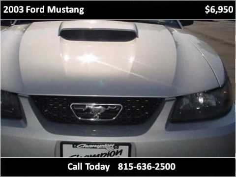 2003 Ford Mustang Used Cars Rockford IL