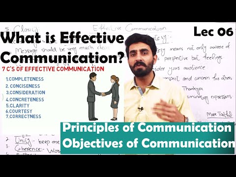 #06 Effective Communication || 7C's of Communication || BBA, MBA, Bcom