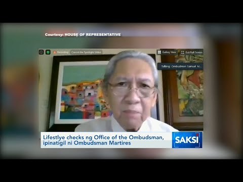 Saksi: Lifestyle checks ng Office of the Ombudsman, ipinatigil ni Ombudsman Martires