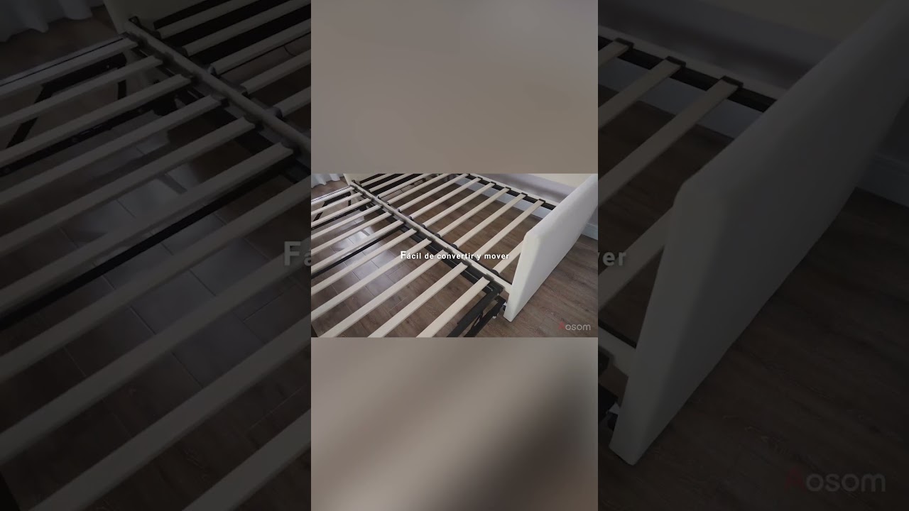 ¡Adiós problemas de espacio! Tu Cama Nido Sofá 2 en 1 te da una cama extra | Aosom.es