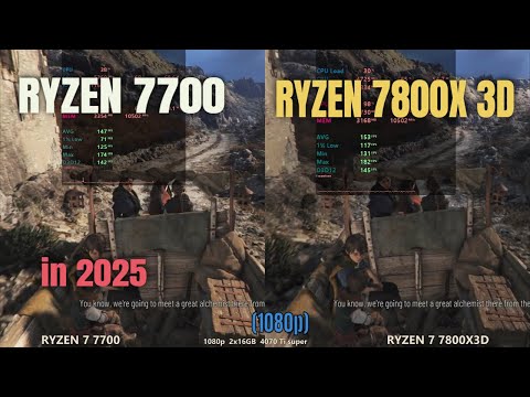 Ryzen 7700 vs Ryzen 7800x3d in 2025