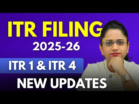 ITR Filing Online 2025-26 New Update - ITR 1 and ITR 4 2025-26 Changes in Hindi
