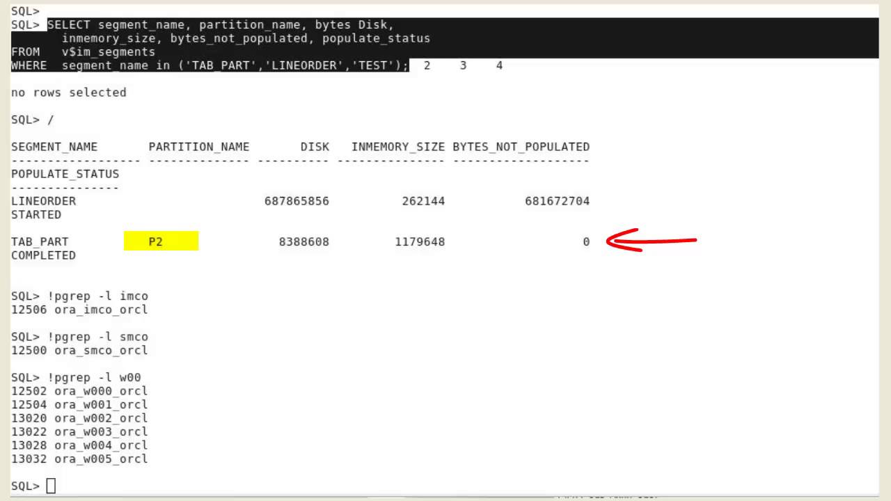 Oracle Database 12c demos: In-Memory Column Store Priority