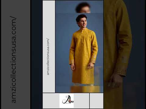 Yellow Hand Block Printed Kurta Set With Foil Work