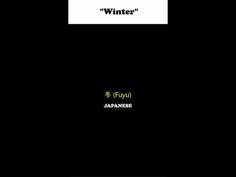 Winter in Simplified & Traditional Chinese, Cantonese, Japanese, Korean, Spanish, & Vietnamese