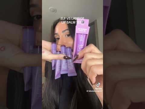 ELF VS LANEIGE LIP MASK βΌοΈ| does it dupe???? π€ #makeup #lips #dupes #skincare #laneige #aesthetic