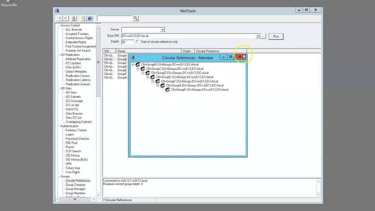 NetTools - Circular References