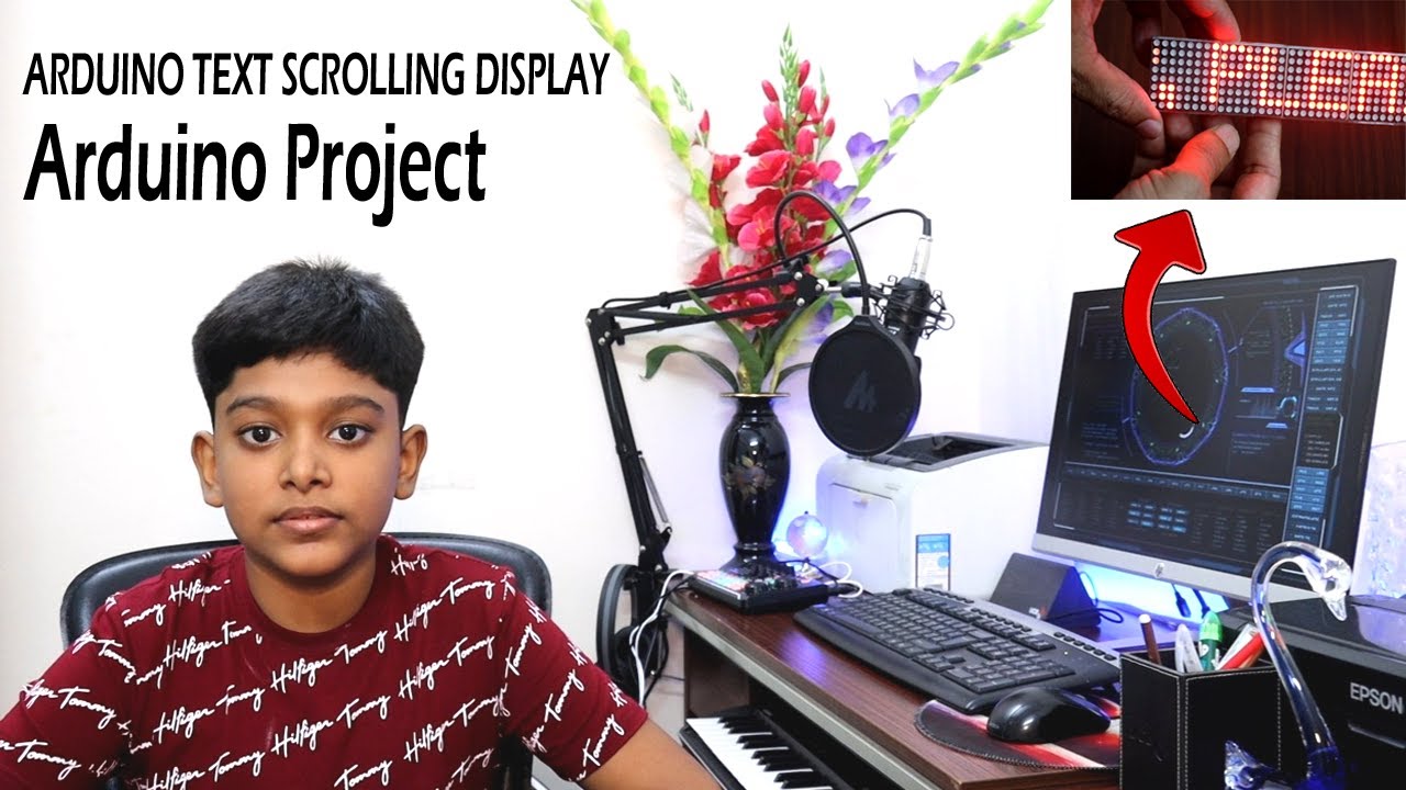 ARDUINO TEXT SCROLLING DISPLAY | LED scrolling display | How To Make Arduino Text Scrolling Display