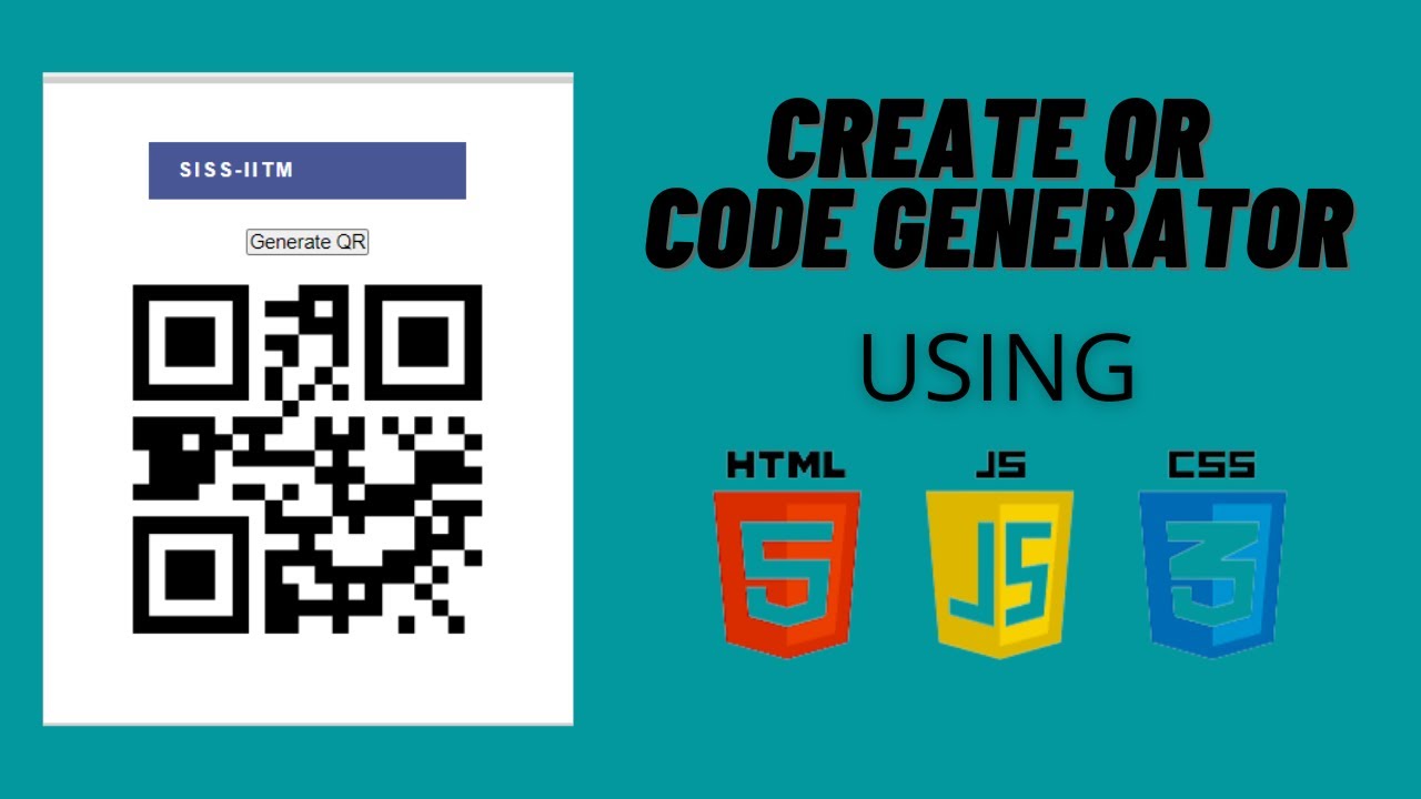 QR Code Generator Scanner or Reader with HTML CSS & JavaScript