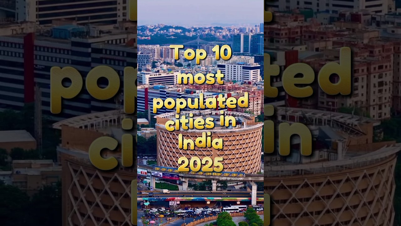 Top 10 most populated cities in India 2025 #top10 #mostpopulated #hyderabad #banglore #populated