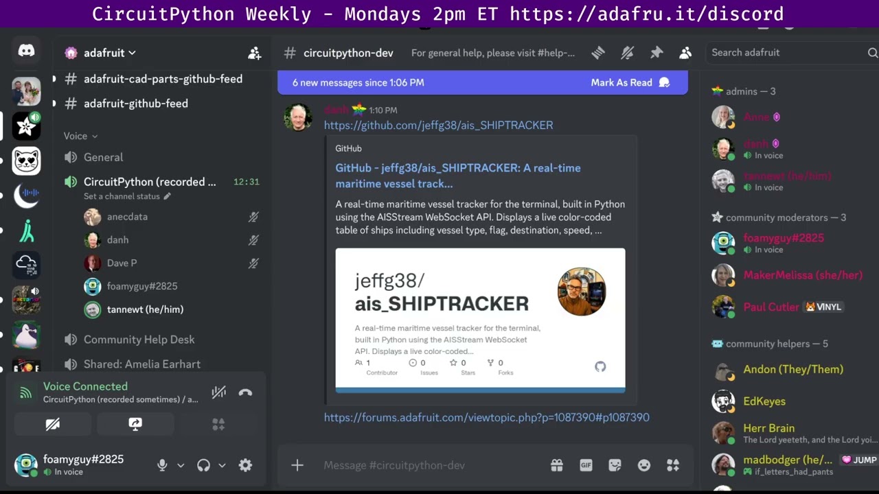 CircuitPython Weekly Meeting for May 4th, 2026 @circuitpython #circuitpython #adafruit