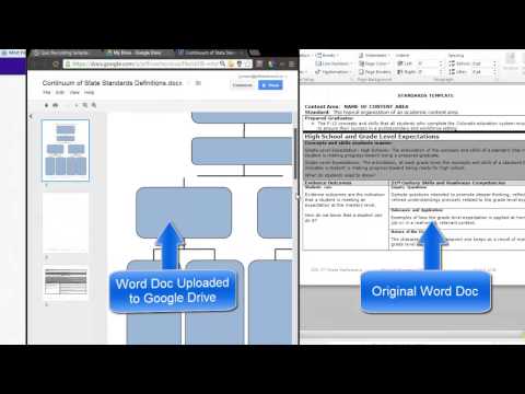Uploading and Converting Files to Google Drive