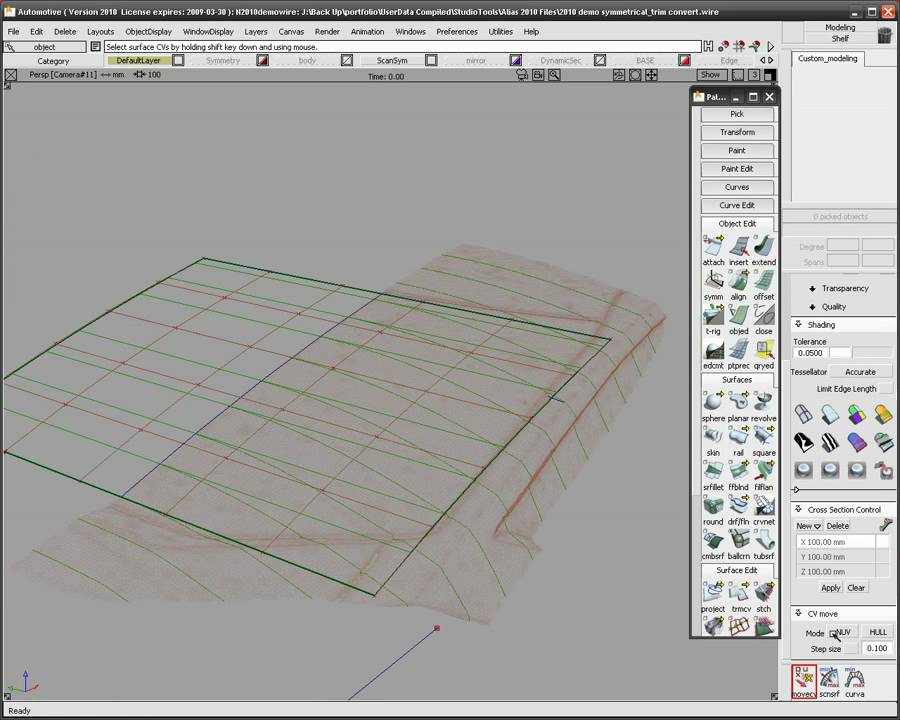 Autodesk Alias Surface 2010 Trim Convert
