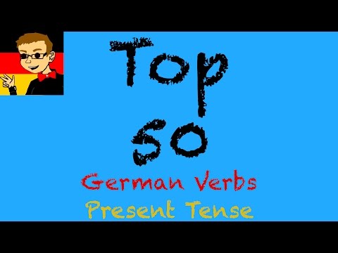 50 Popular German Verbs Present Tense Conjugation - German Learning Tips (Bonus Video)