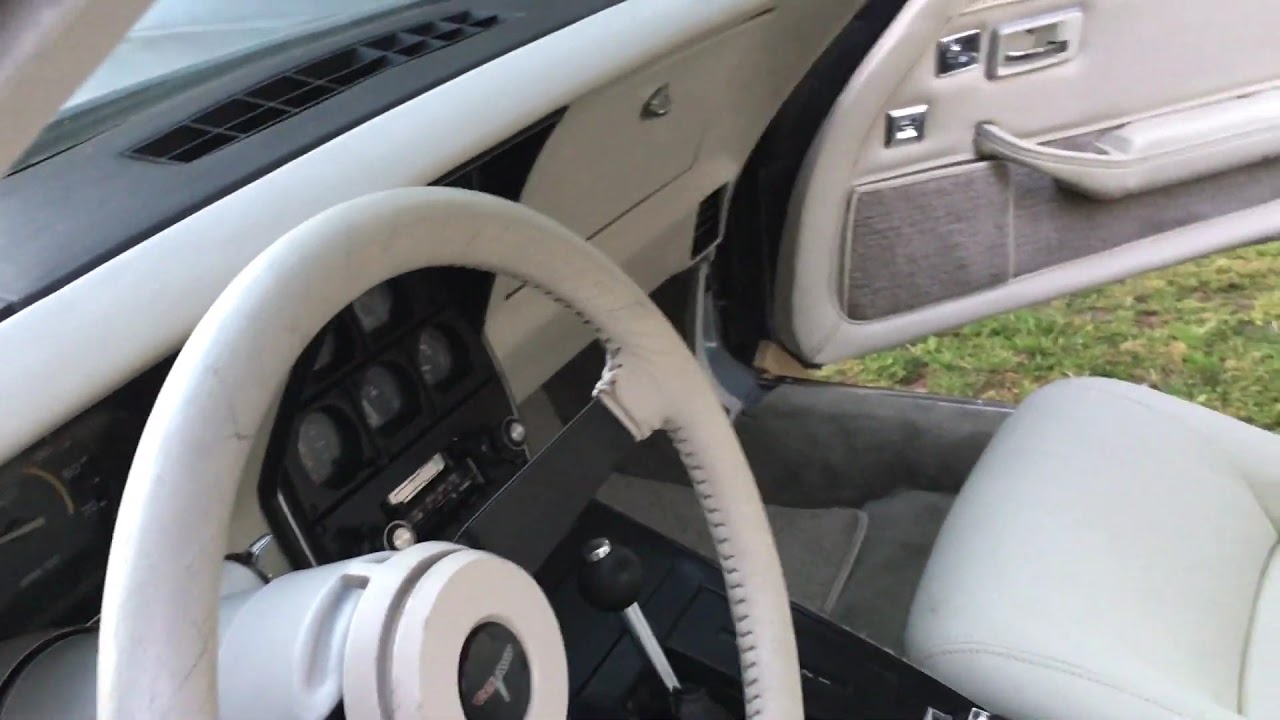1980 Corvette interior view
