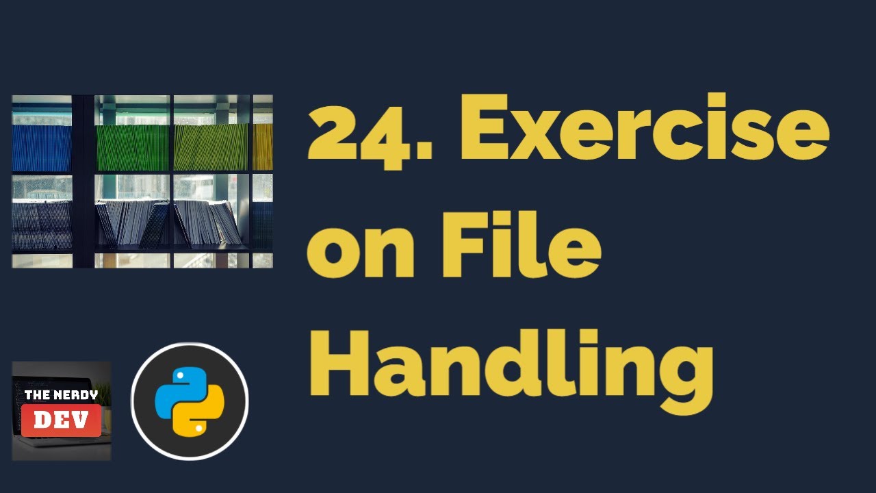 Exercise on File Handling | Python Tutorials For Beginners
