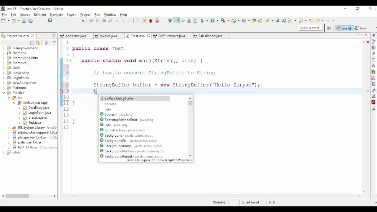 String - Convert StringBuffer to String in Java - Intact Abode