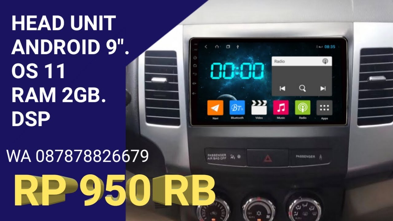 harga Head unit android murah 9 inch. ram 2GB.Hanya 950RB