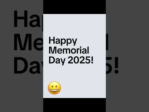 Happy Memorial Day everyone