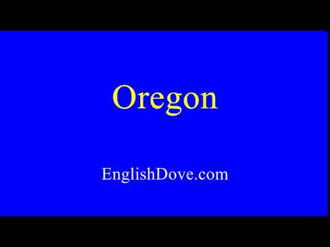 How to pronounce Oregon in American English.