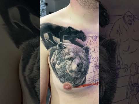 Maybe one of the biggest fan of Jungle’s book! Full chest tattoo from Joe / @toroktattooart