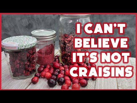 DIY Craisins - How to Dehydrate Cranberries and make Cranberry Powder