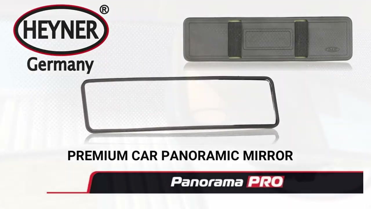 Car Panoramic Mirror HEYNER Wide Angle Extended View For Rear View Mirror