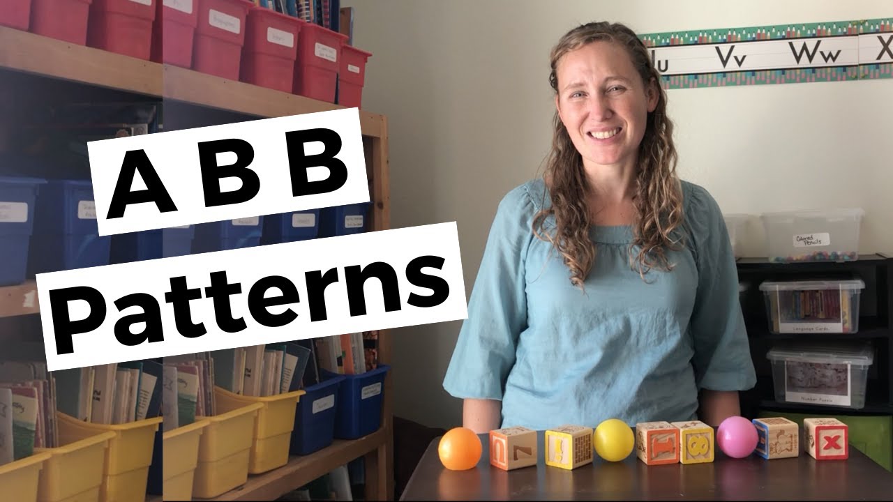ABB Patterns - rhymes, shapes, size, colors, movement, and learning fun! - Learn at home