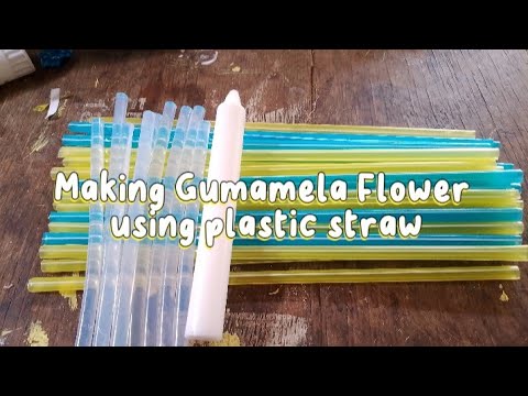 Tutorial on making Gumamela Flower using Plastic Straw