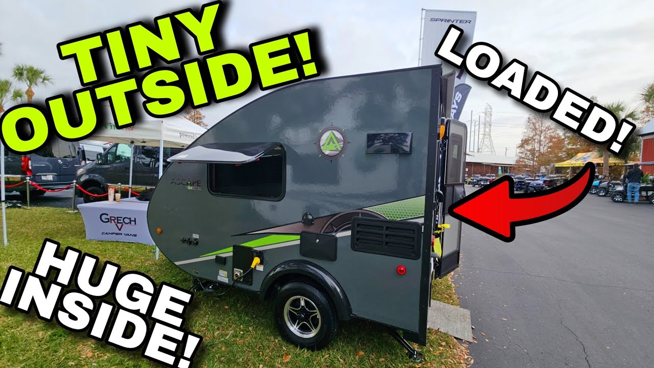 CRAZY TINY RV!  Crazy loaded though!  ALiner ASCAPE