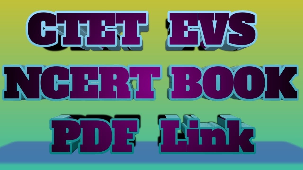 CTET EVS NOTES PDF Link 👇