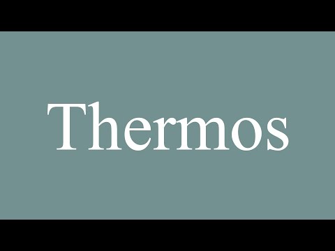 How to Pronounce ''Thermos'' Correctly in French