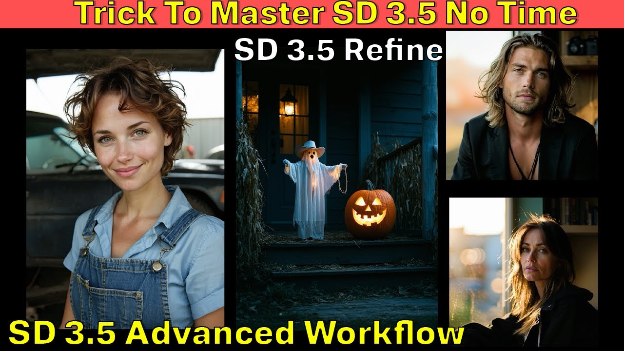 ComfyUI Advanced Stable Diffusion 3.5 Workflow Tutorial Refine | Tricks to Master SD 3.5 in No Time