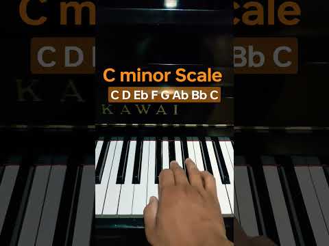C minor scale - Piano Tutorial